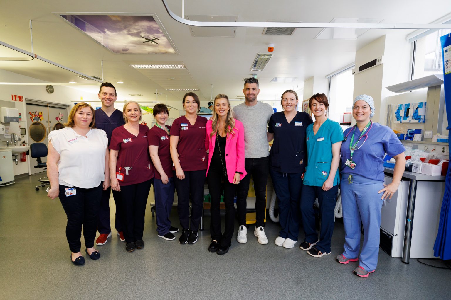Rob Kearney and his wife Jess, visit CHI at Crumlin after raising more ...
