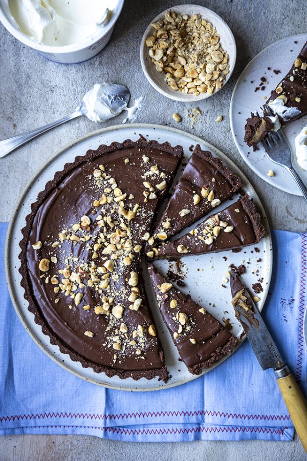 Donal's Chocolate Hazelnut Caramel Tart - Children's Charity Ireland